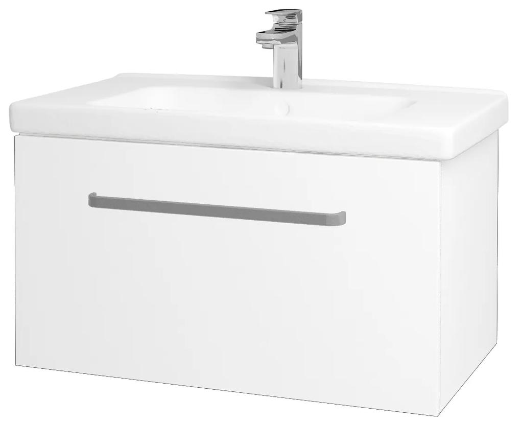 Dřevojas Koupelnová skříň BIG INN SZZ 80 Varianta: N01 Bílá lesk / Úchytka T01 / IND Individual