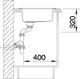 Blanco RONDOSOL Nerez přírodní lesk 1 1/2"(513550+212944)