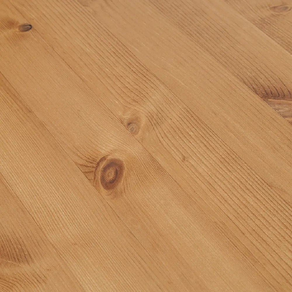 Massive home | Belluno Elegante bílá komoda 4D3S z masivu s dubovou deskou