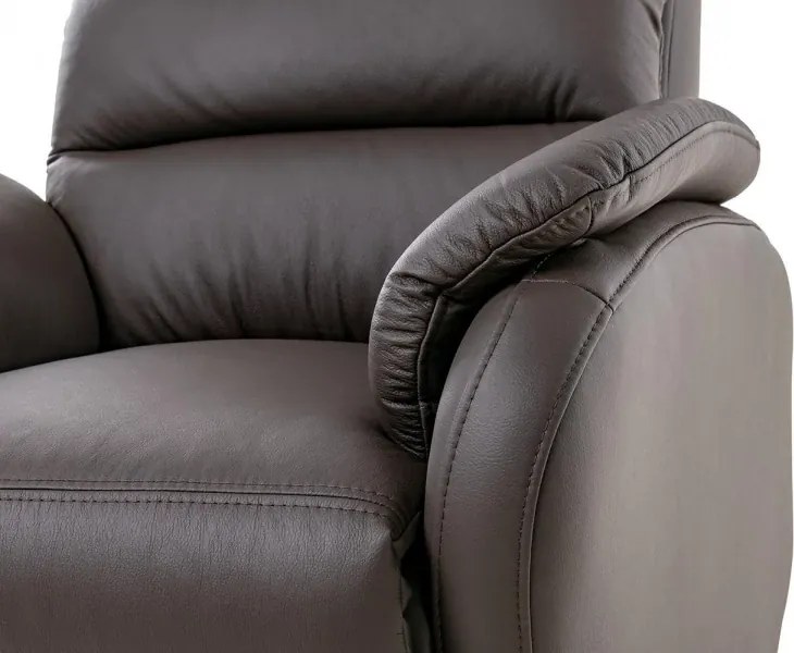 Kožené houpací křeslo s elektrickým polohováním ELEGANT 1, koňak (K 2136)