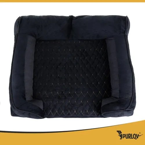 Ortopedický pelíšek lůžko pro psy S Purlov 26914, 65x55cm, černá