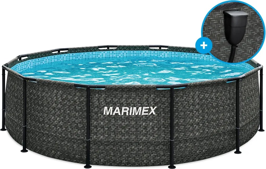 Marimex | Bazén Marimex Florida 3,66x0,99 m se zabudovaným skimmerem - motiv RATAN | 10340317