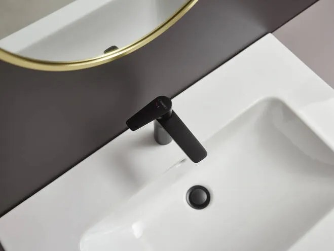Hansgrohe Talis E, umyvadlová baterie 110 bez odtokové soupravy, CoolStart, černá matná, 71714670
