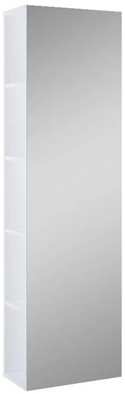 Vysoká skříňka se zrcadlem, 150 × 43 × 24 cm, MDF, DTDL
