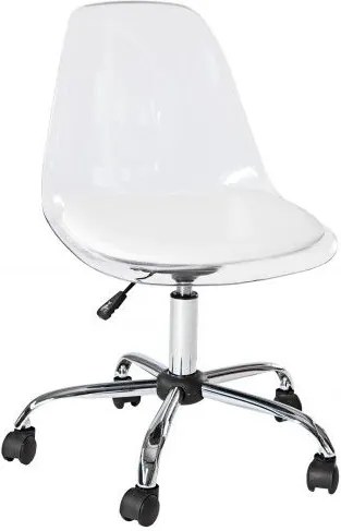 Deflee kancelářská židle SCANDINAVIA GHOST KZ36107syntetická kůže, plast, kovový rám  45 cm x 80-90 cm x 50 cm