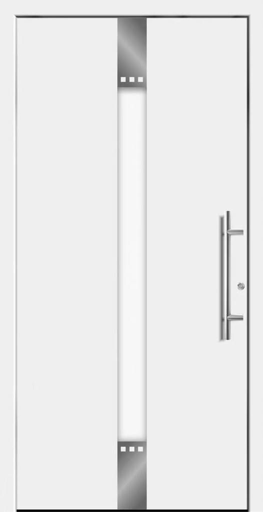 Splendoor Hliníkové vchodové dveře Moderno M440/P, bílé, 110 P