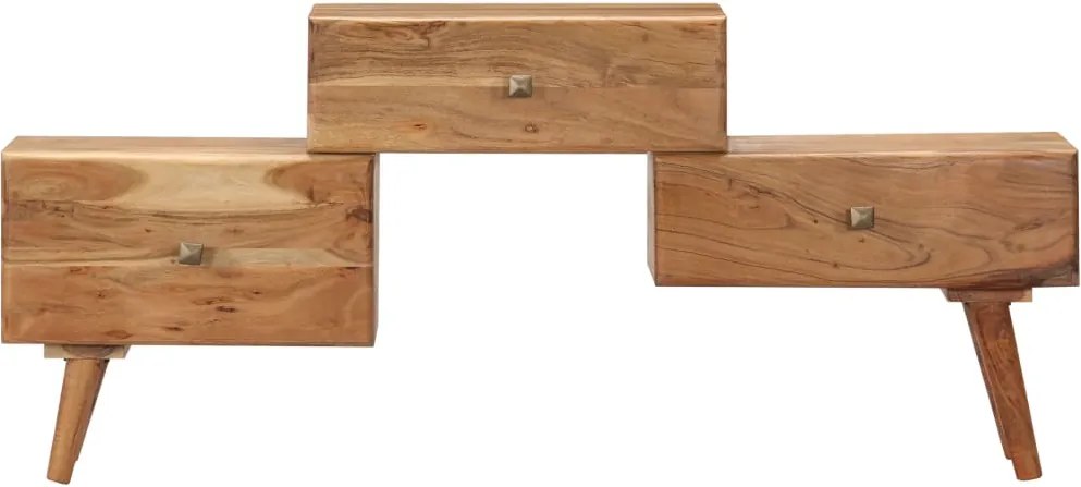TV stolek -  masivní akáciové dřevo | 108x30x49 cm
