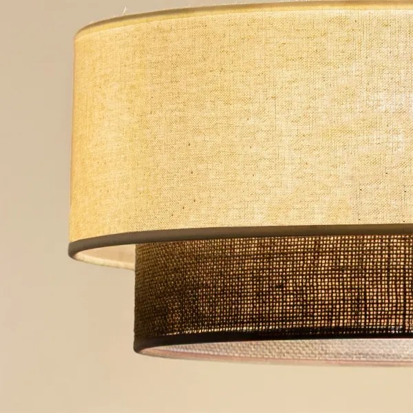 Brilagi - LED Přisazený lustr BOHO STYLE 3xE27/15W/230V pr. 80 cm krémová/hnědá