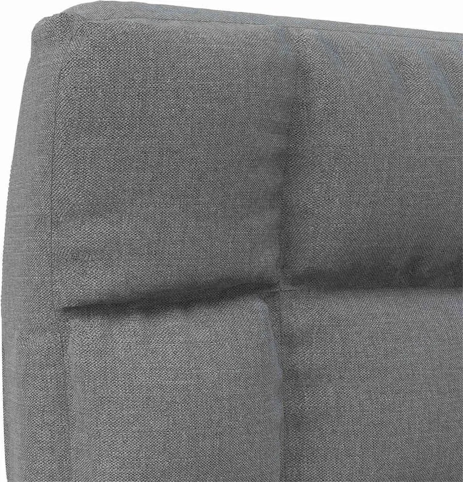 Skládací lenoška na podlahu světle šedá textil 336584