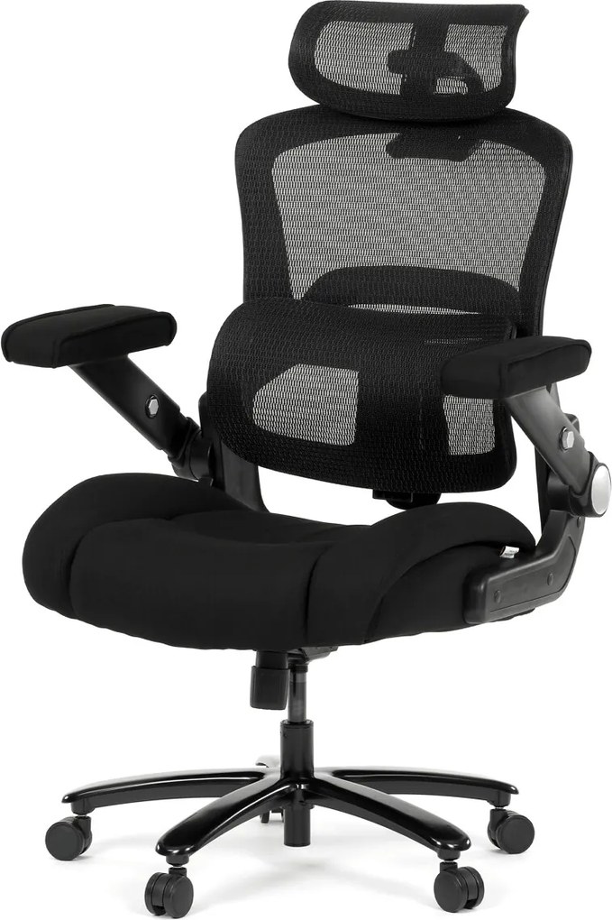 Ergonomická kancelářská židle AIR - černá síťovina / látka