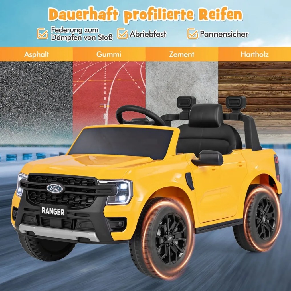 Costway Dětské elektrické auto Ford 12 V dětské auto elektrické s dálkovým