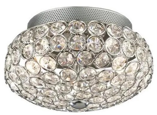Ideal Lux - LED Křišťálové stropní svítidlo KING 3xG9/3W/230V pr. 25,5 cm chrom