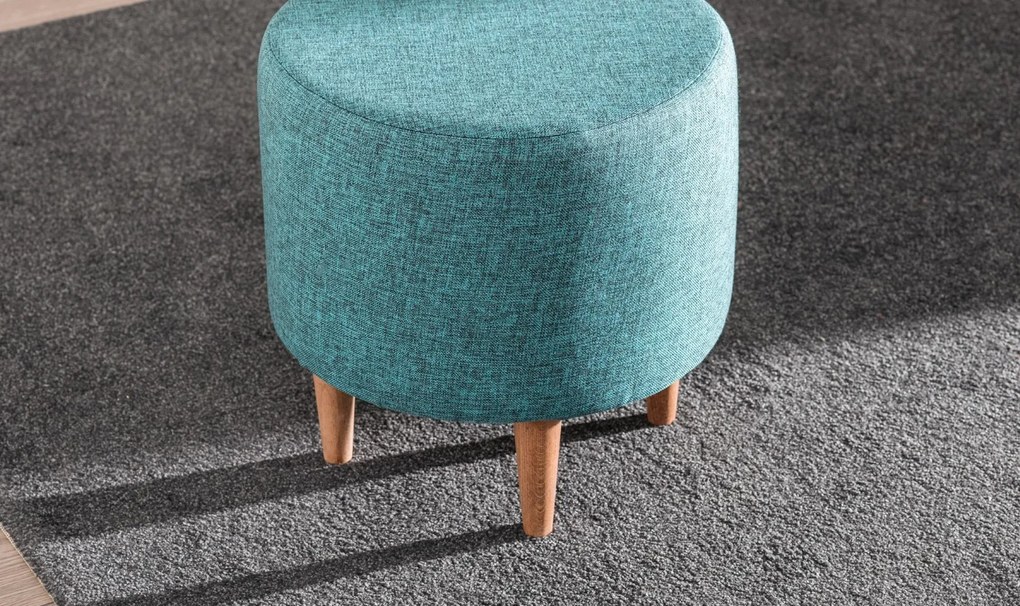 Atelier del Sofa Taburet Liza - Turquoise, Tyrkysová