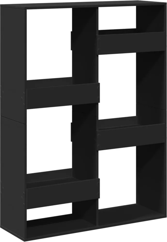 Dělicí stěna černá 100 x 33 x 135 cm kompozitní dřevo 3309556
