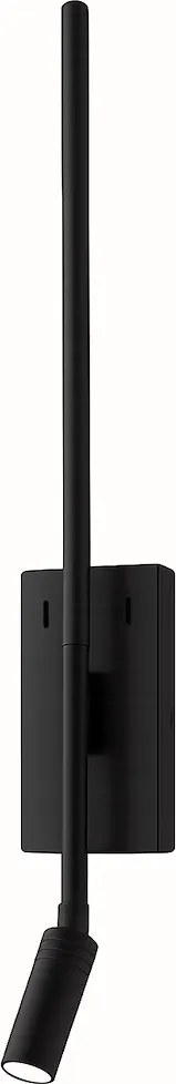 Nástěnné svítidlo Torch, 1x černé kovové stínítko + 1x LED 3w, b