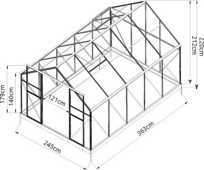 Skleník KOMFORT 9000 STRONG - 22