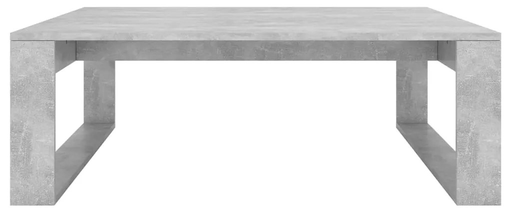Konferenční stolek betonově šedý 100 x 100 x 35 cm dřevotříska - Default Title