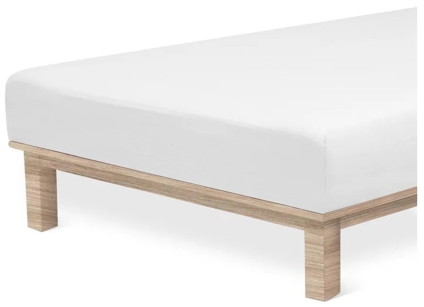 Andrea Simone Jersey prostěradlo Andrea Simone 35 cm boxspring roh - Bílá 160 x 200