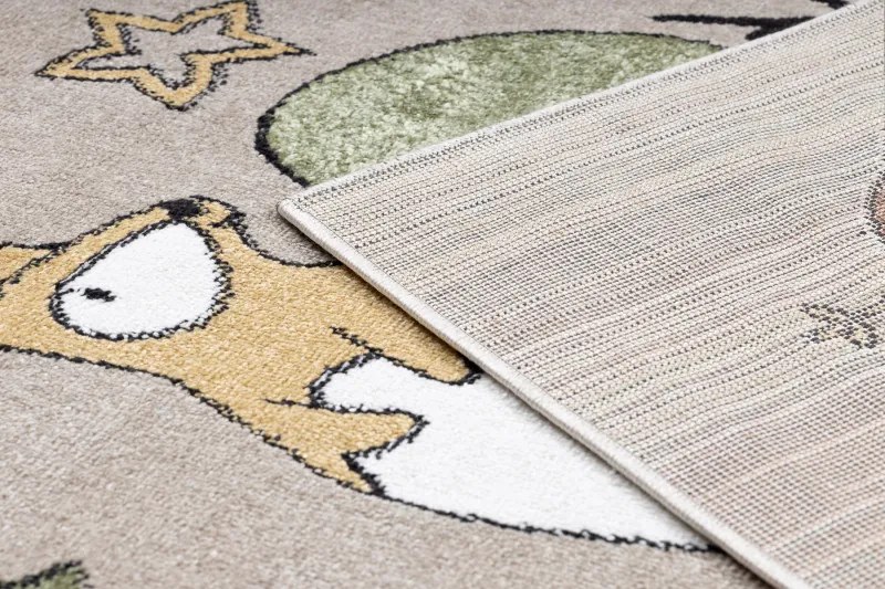 Dywany Łuszczów, Dětský kusový koberec Fun Forester beige, 280x370, vícebarevná, dětský pokoj