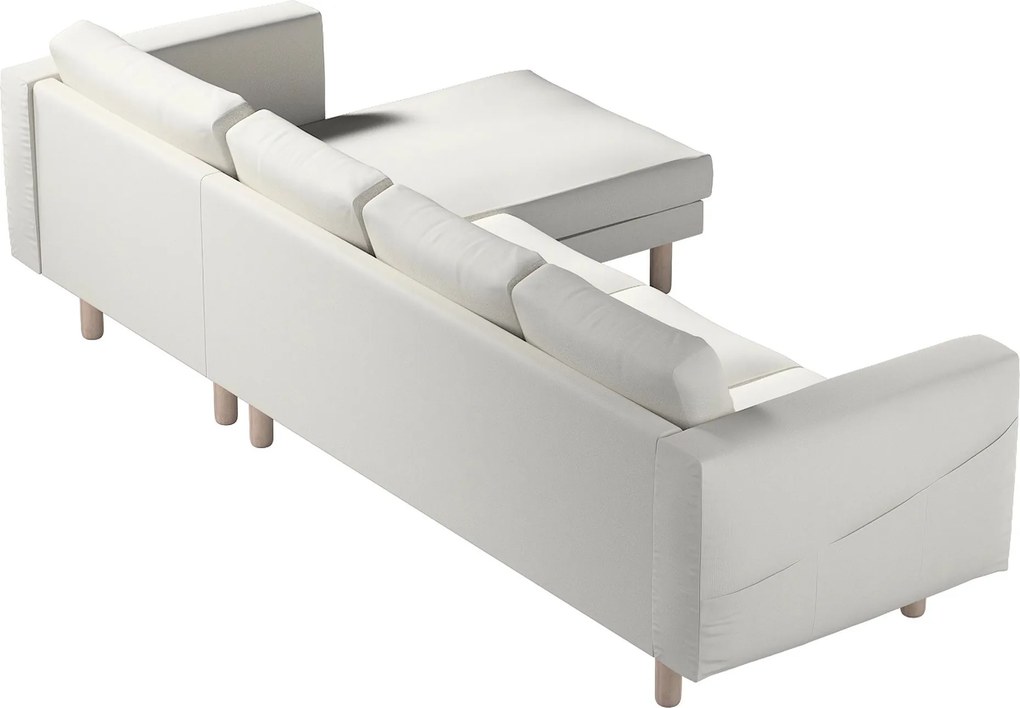 Potah na pohovku IKEA Norsborg 4-místná se šezlongem barva šedá látka pletený vzor