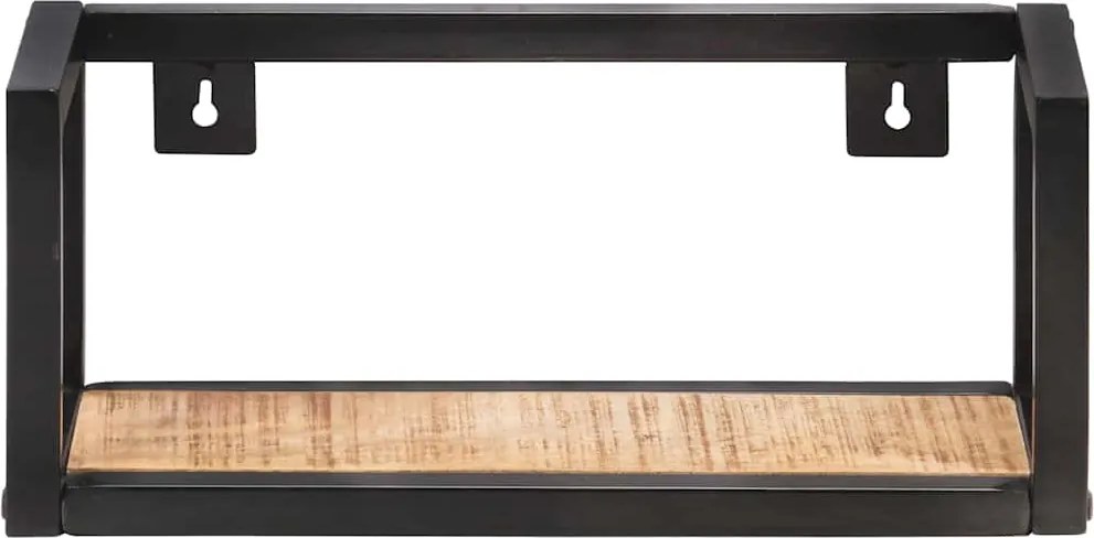 Nástěnné police 2 ks 40 cm hrubé mangovníkové dřevo 320667