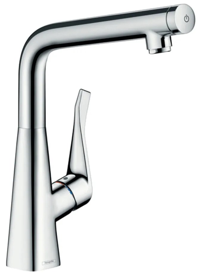 Hansgrohe Metris Select M71- Páková kuchyňská baterie 320, Eco, 1jet, chrom 14785000