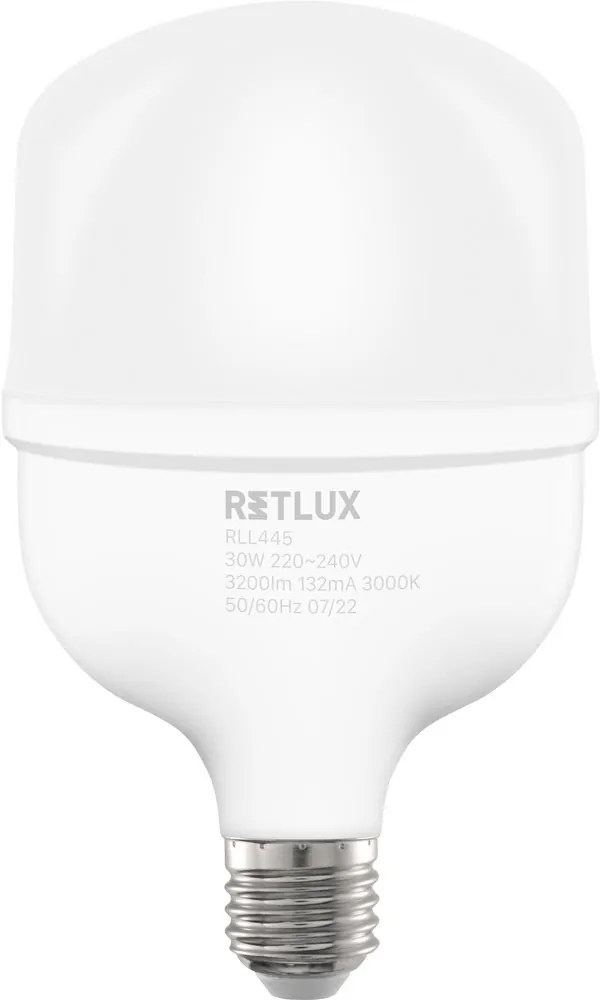Led žárovka retlux rll 445 e27 bulb 30w ww