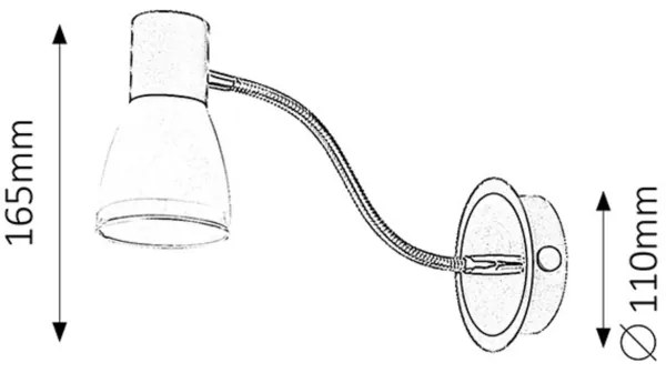 Rabalux 5975 - Bodové svítidlo ATI E14/15W