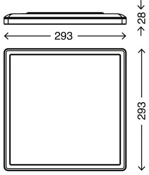 Briloner 7156-416 - LED Stropní svítidlo SLIM LED/18W/230V