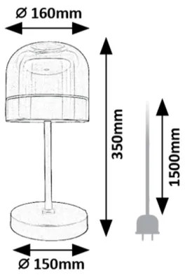 Rabalux 74037 - LED Stmívatelná stolní lampa XELIRA LED/13W/230V 3000/4000/6000K