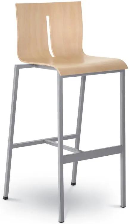LD SEATING Barová židle TWIST 243-N2, kostra šedá