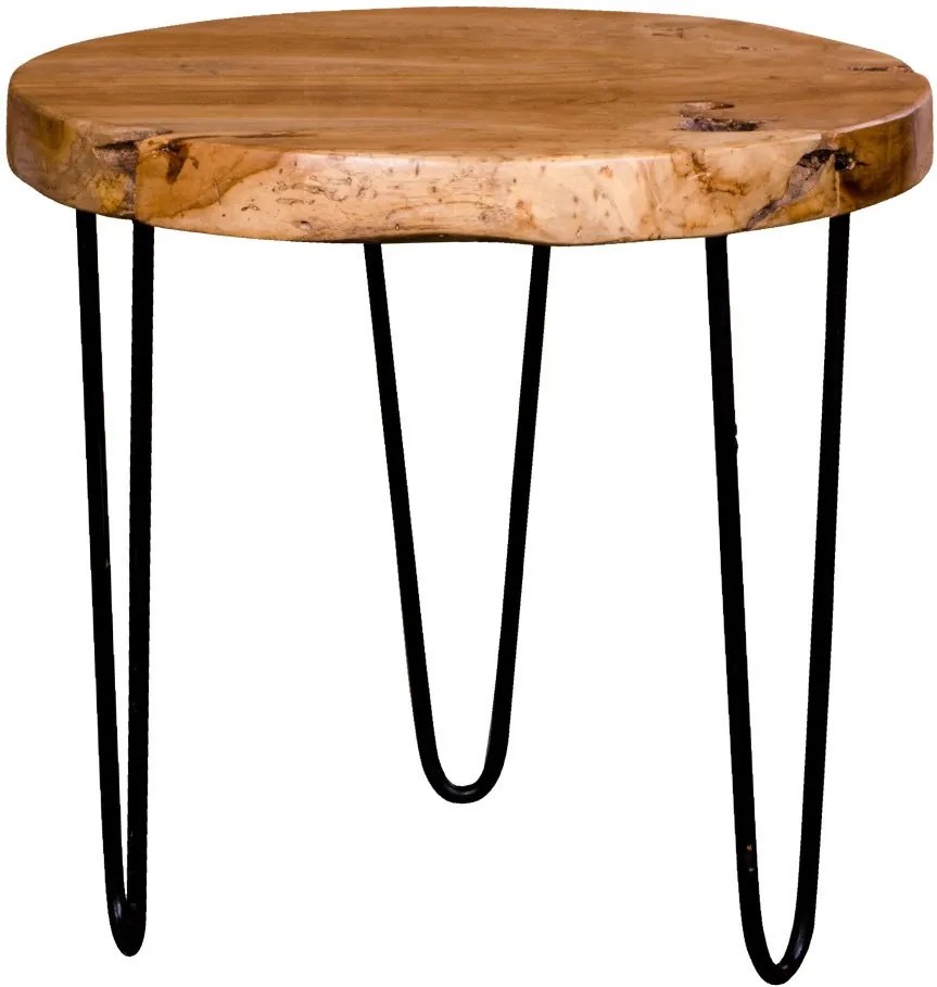 HOUSE NORDIC Teakový konferenční stolek Ferrol 50 × 50 × 48 cm