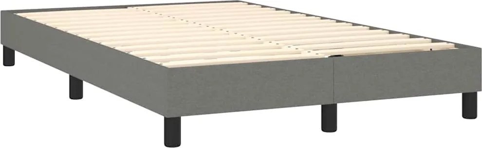 Box spring postel s matrací tmavě šedá 120x200 cm textil 3140042