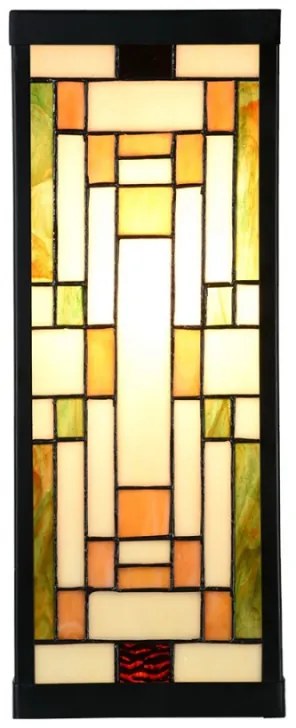 Nástěnné světlo Tiffany v art deco stylu Theodorus – 14x16x40 cm