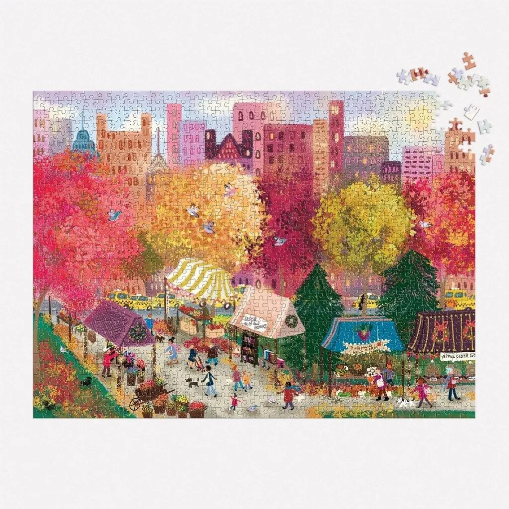 Galison Puzzle Podzim na městském trhu 1000 dílků