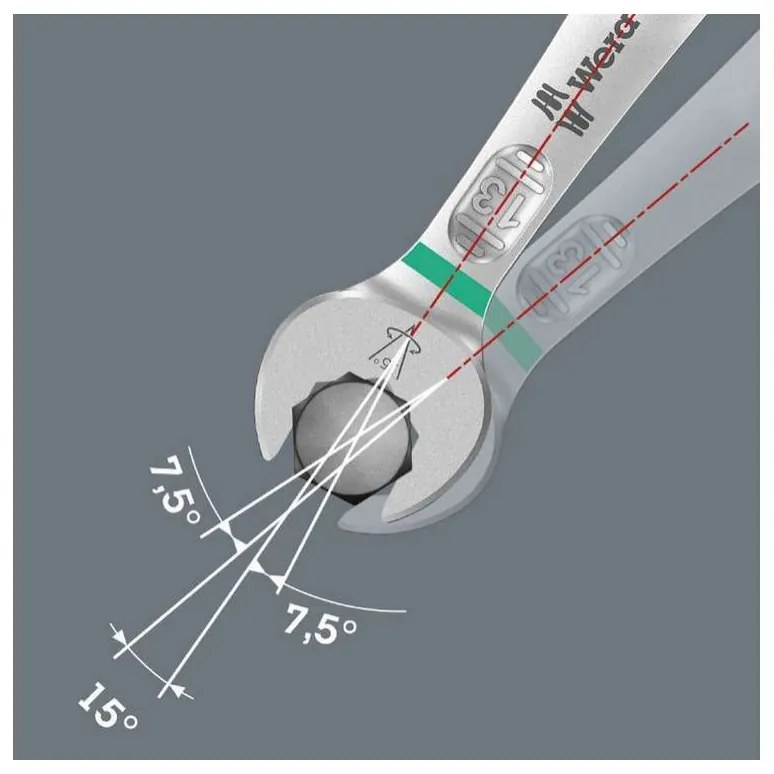 Wera 020228 Očkoploché klíče 8 ÷ 13 mm 6003 Joker 4 Set 1 (Sada 4 díly)