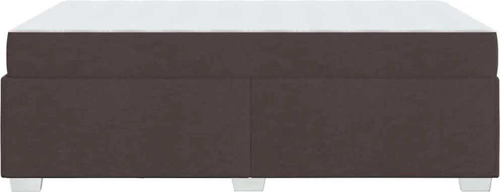 Rám postele s matrací Tmavě hnědá 120 x 190 cm textil 3399176