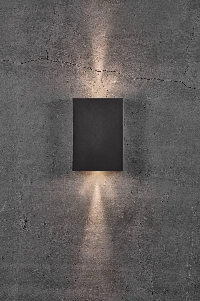 NOR 2019051003 Venkovní nástěnné svítidlo Fold 15 2x3,5W LED černá čirá - NORDLUX