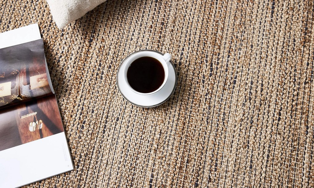 Diamond Carpets India, Ručně vázaný kusový koberec Agra Street 75 Natural Black, 200x290, béžová, chodba / předsíň