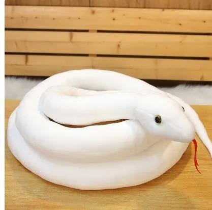 Dlouhý plyšový had - více variant i velikostí Barva: bílý had, Rozměry: 190-200 cm