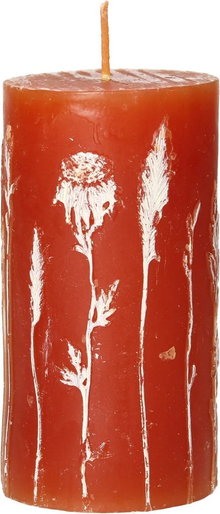 Svíčka Giulia 13cm orange