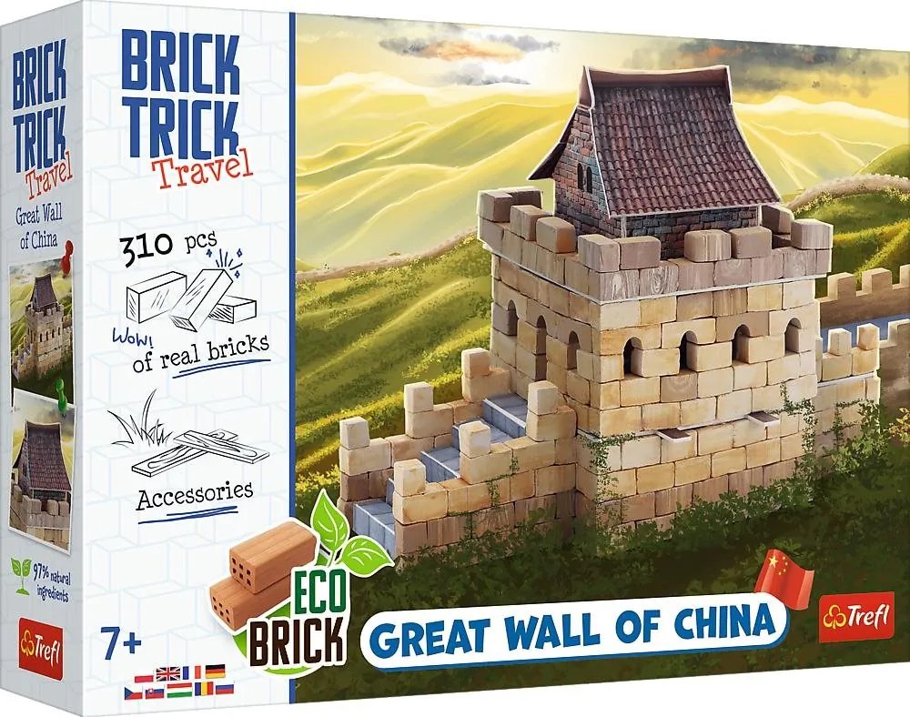 Trefl brick trick travel: velká čínská zeď l 310 dílů