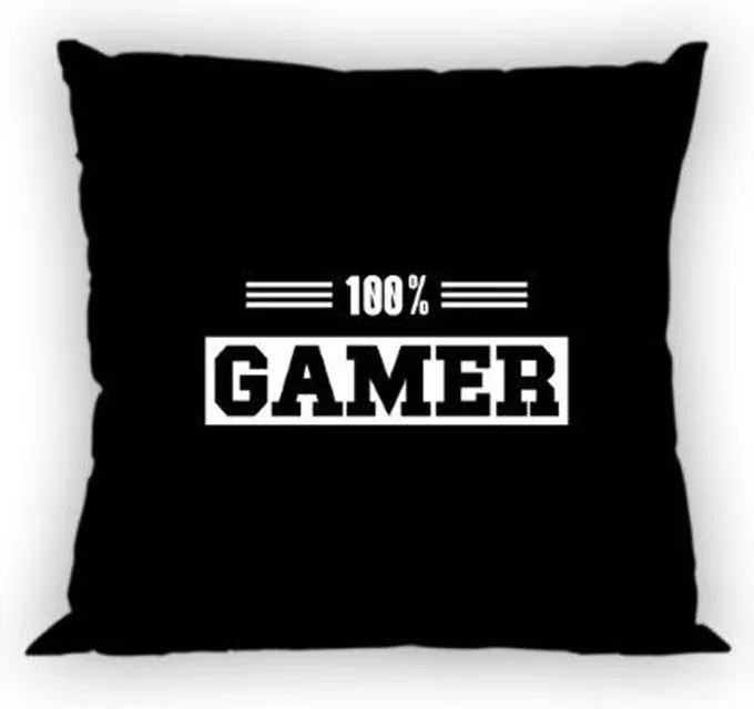 DĚTSKÝ DEKORAČNÍ POVLAK NA POLŠTÁŘ GAME 40X40 CM VZOROVANÝ