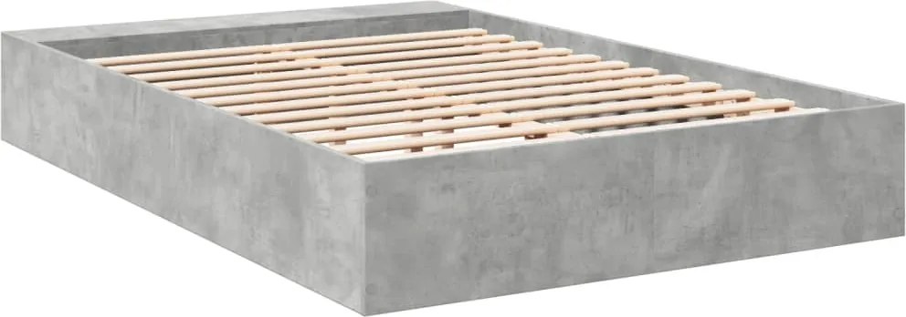 Rám postele betonově šedý 120 x 190 cm kompozitní dřevo 3280597