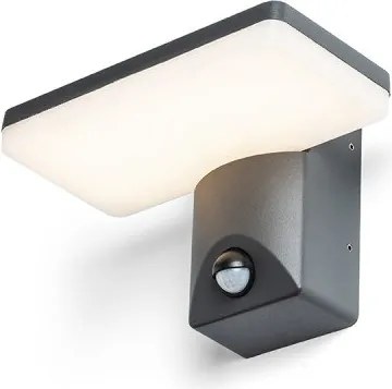 RED R13654 RINA PIR nástěnná antracitová 230V LED 12W IP65 3000K - RED - DESIGN RENDL