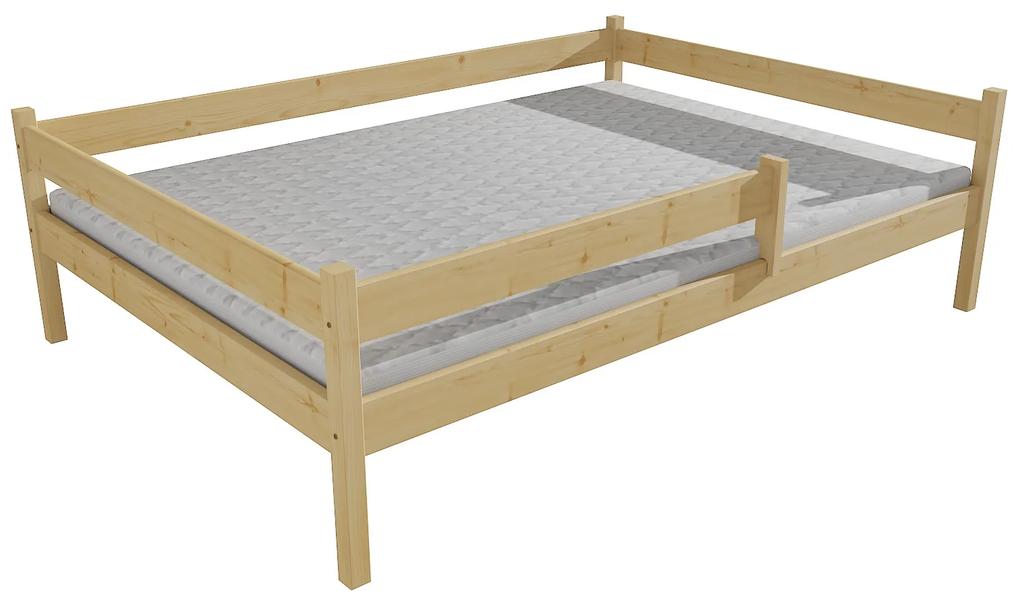 Vomaks Dětská postel DP 027 XL se zábranou Rozměr: 140 x 200 cm, Barva: barva šedá