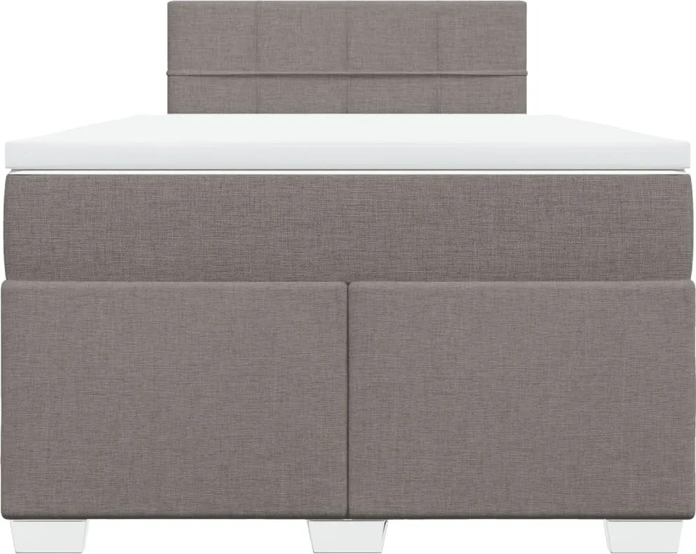 Box spring postel s matrací taupe 120x200 cm textil 3288159