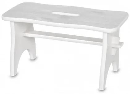 Dřevěná stolička- bílá  CZ964