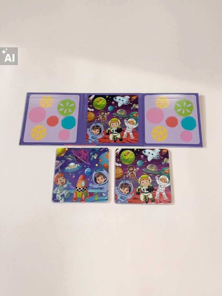 Sinsay - Magnetické puzzle s vesmírným motivem 40 kusů - vícebarevná
