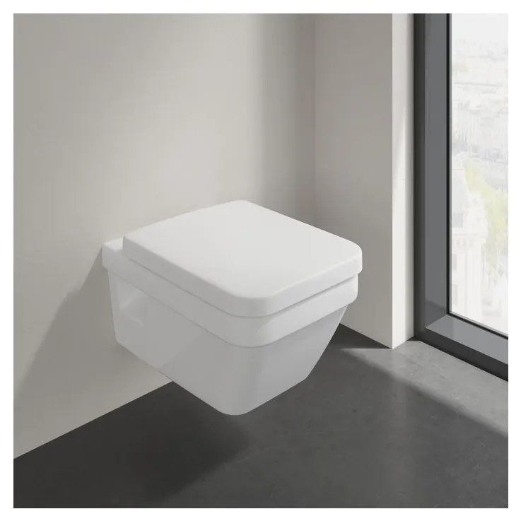 Villeroy & Boch Villeroy &amp; Boch ARCHITECTURA - Záchodové sedátko s poklopem, s funkcí QuickRelease a SoftClose, bílá alpin 9M58S101